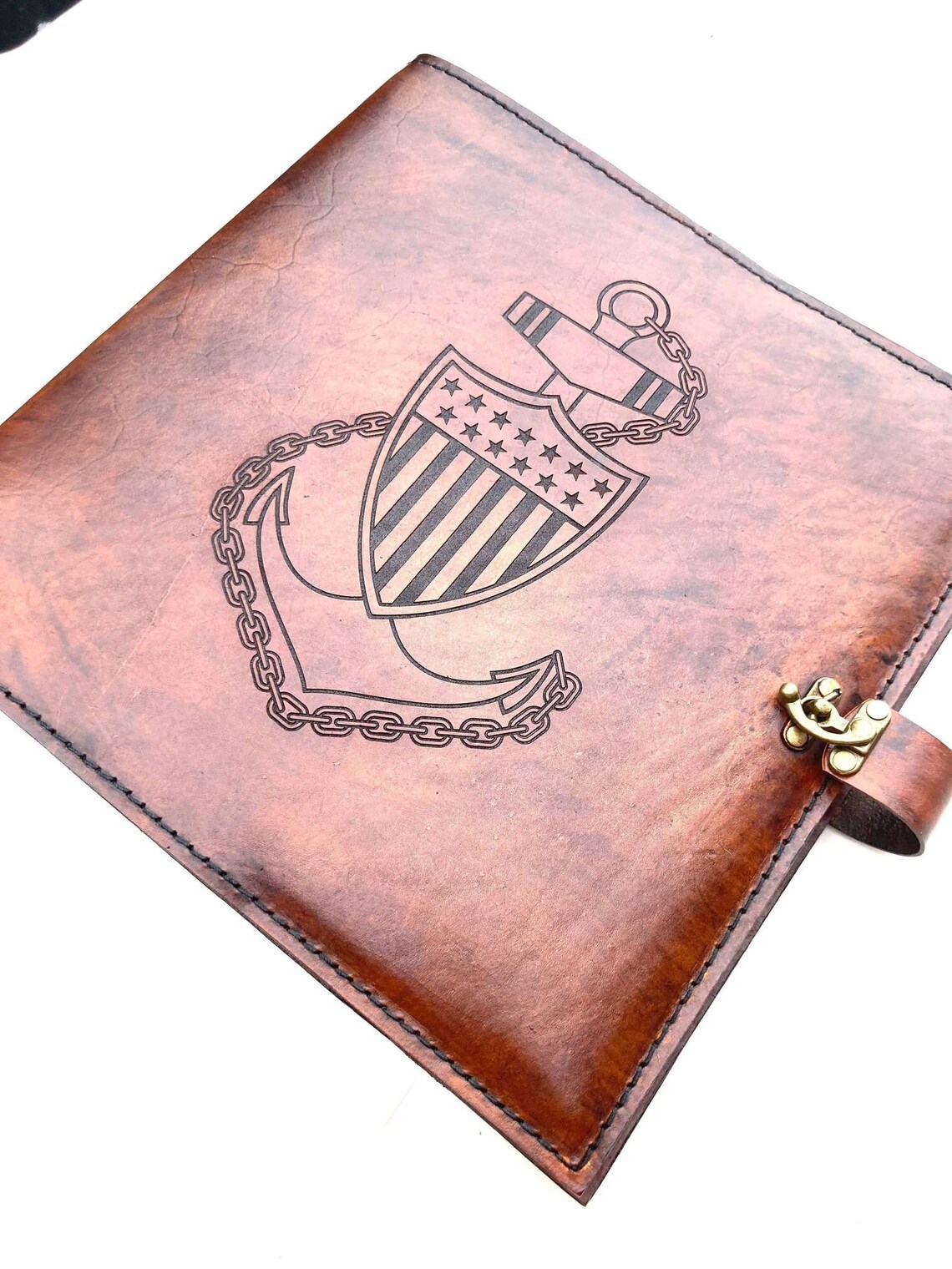 USCG Chief Charge Book With Large Anchor, CCTI, Petty Officer, Binder ...