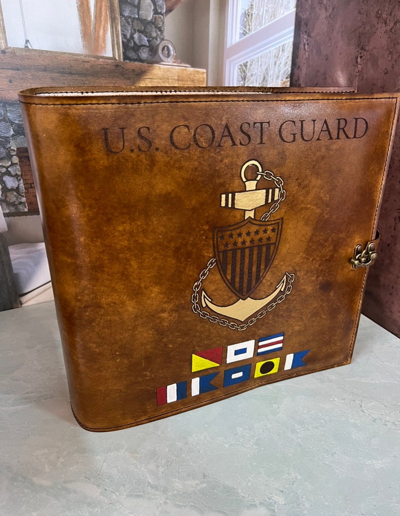 Handmade Leather Military Book Cover, Deployment Gift, Color Upgrade - Etsy