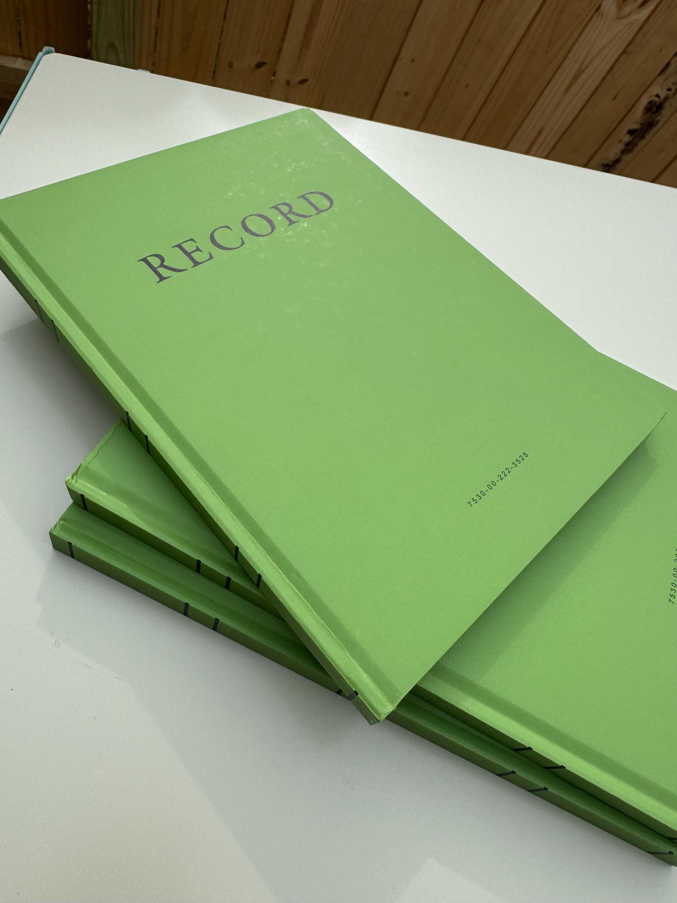 US Military Green Record Book, 8"x10.5" - Etsy