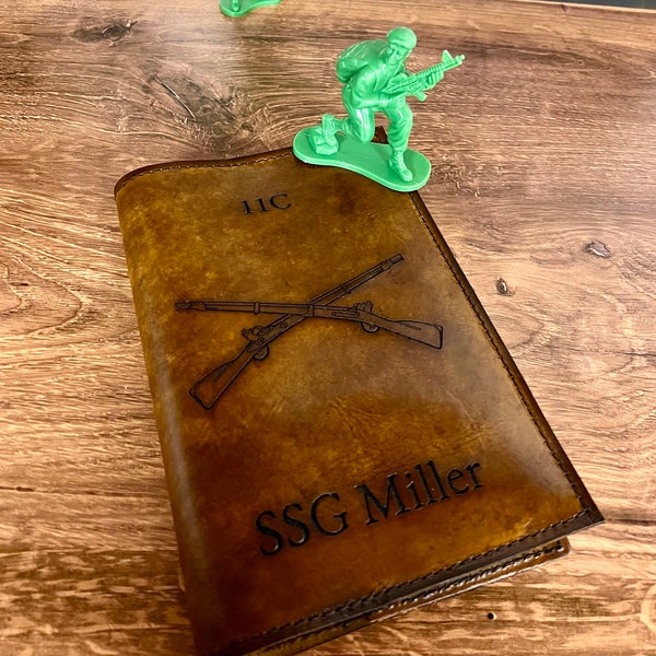 Leather Book Cover - Etsy