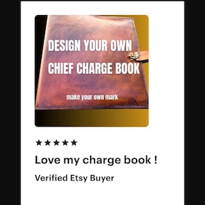 Personalized USCG Chief Charge Book, Leather 3-ring Binder Cover - Etsy