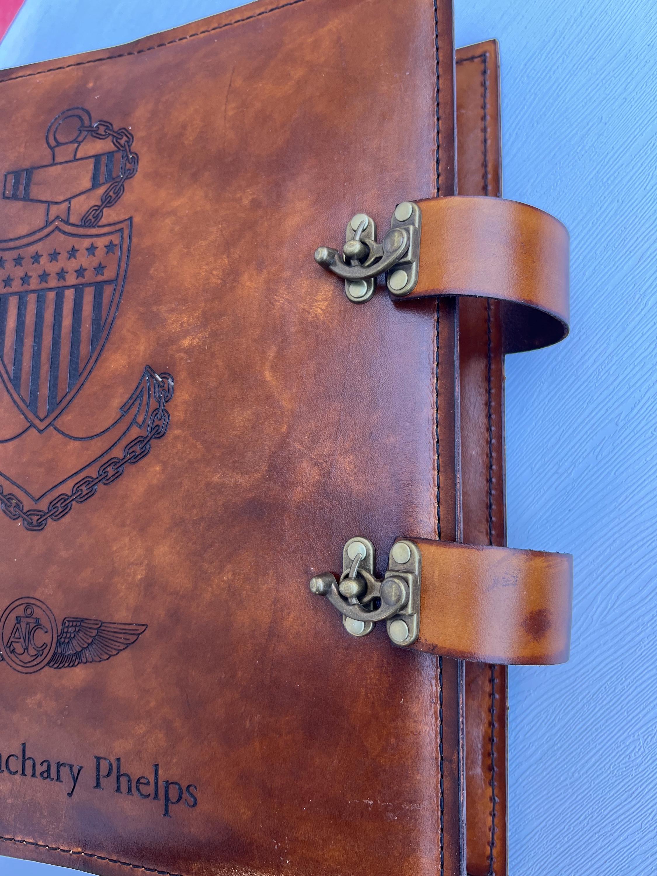Personalized USCG Chief Charge Book, Leather 3-ring Binder - Etsy