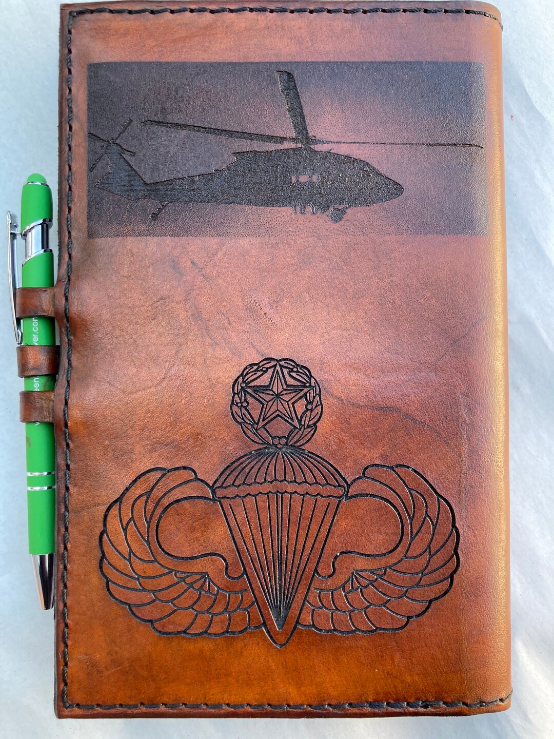 Add a Leather Engraved Photo or Image to Your Green Book Cover, Add on ...
