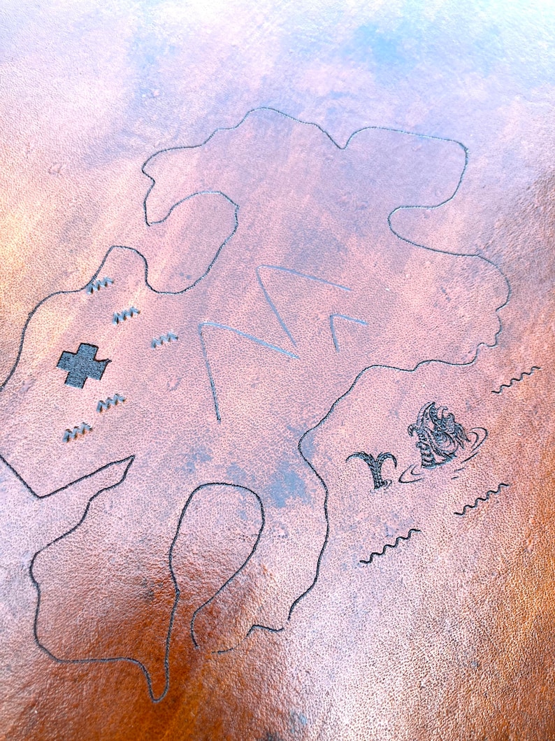 Chief Charge Book With Pirate Map Design Coast Guard CCTI - Etsy