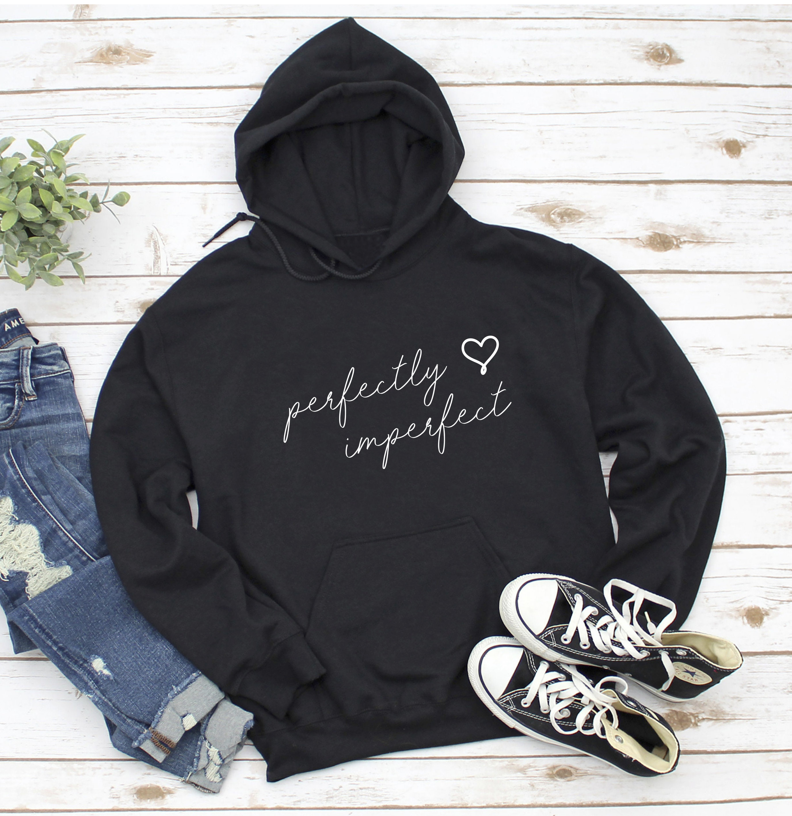 Perfectly Imperfect Hoodie Adult Unisex Pullover Hooded | Etsy