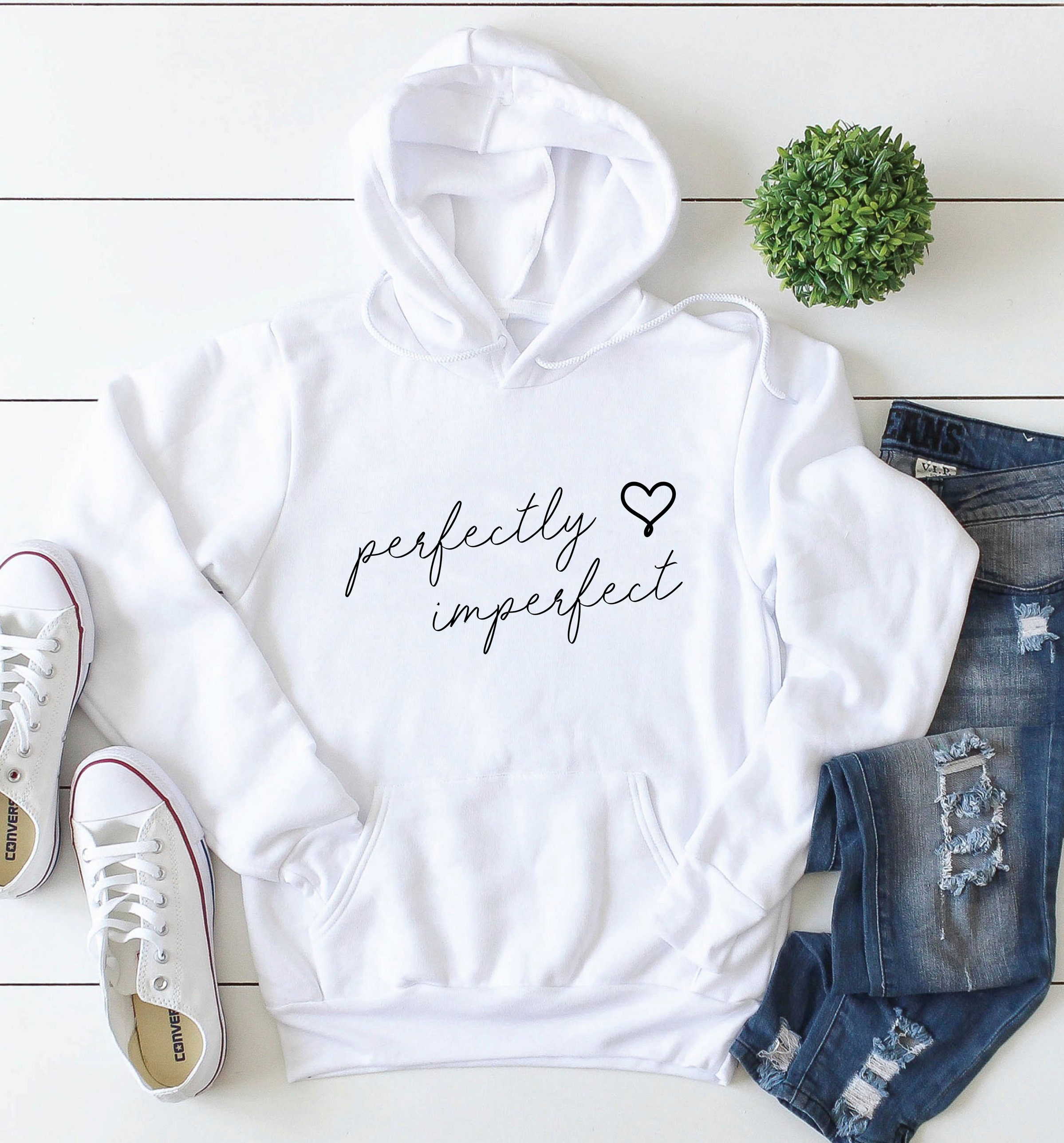 Perfectly Imperfect Hoodie Adult Unisex Pullover Hooded | Etsy