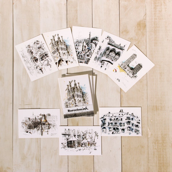 Illustrated Postcard - Etsy