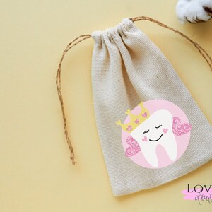 Tooth Fairy Princess Sublimation Design Hand-drawn Toothfairy Pouch ...