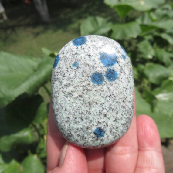 Rare K2 Stone Old Stock Raindrop Azurite Palm Stone - Etsy