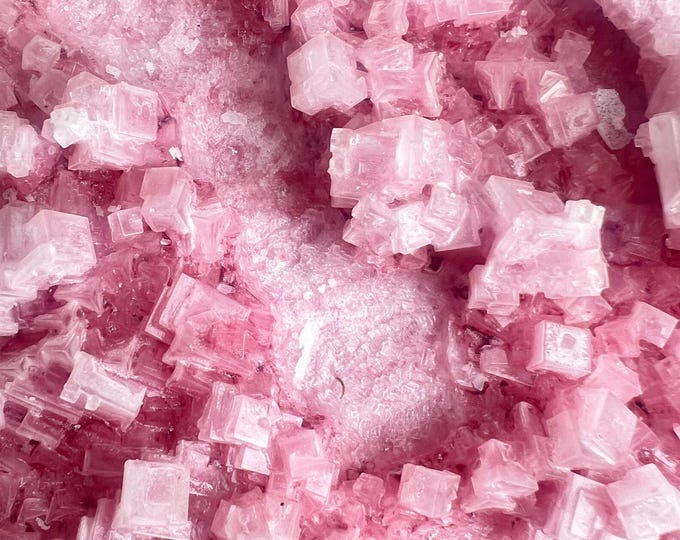 Pink Halite Crystal / Large Natural Salt Crystal / Searles Lake, CA ...