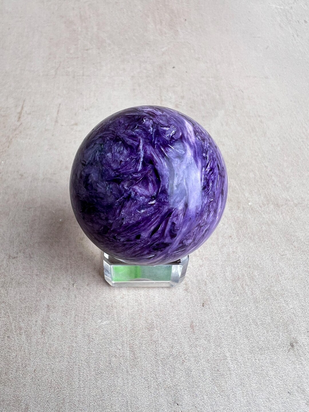 Charoite Sphere: Rare Purple Crystal Ball, Siberian Healing Stone - Etsy