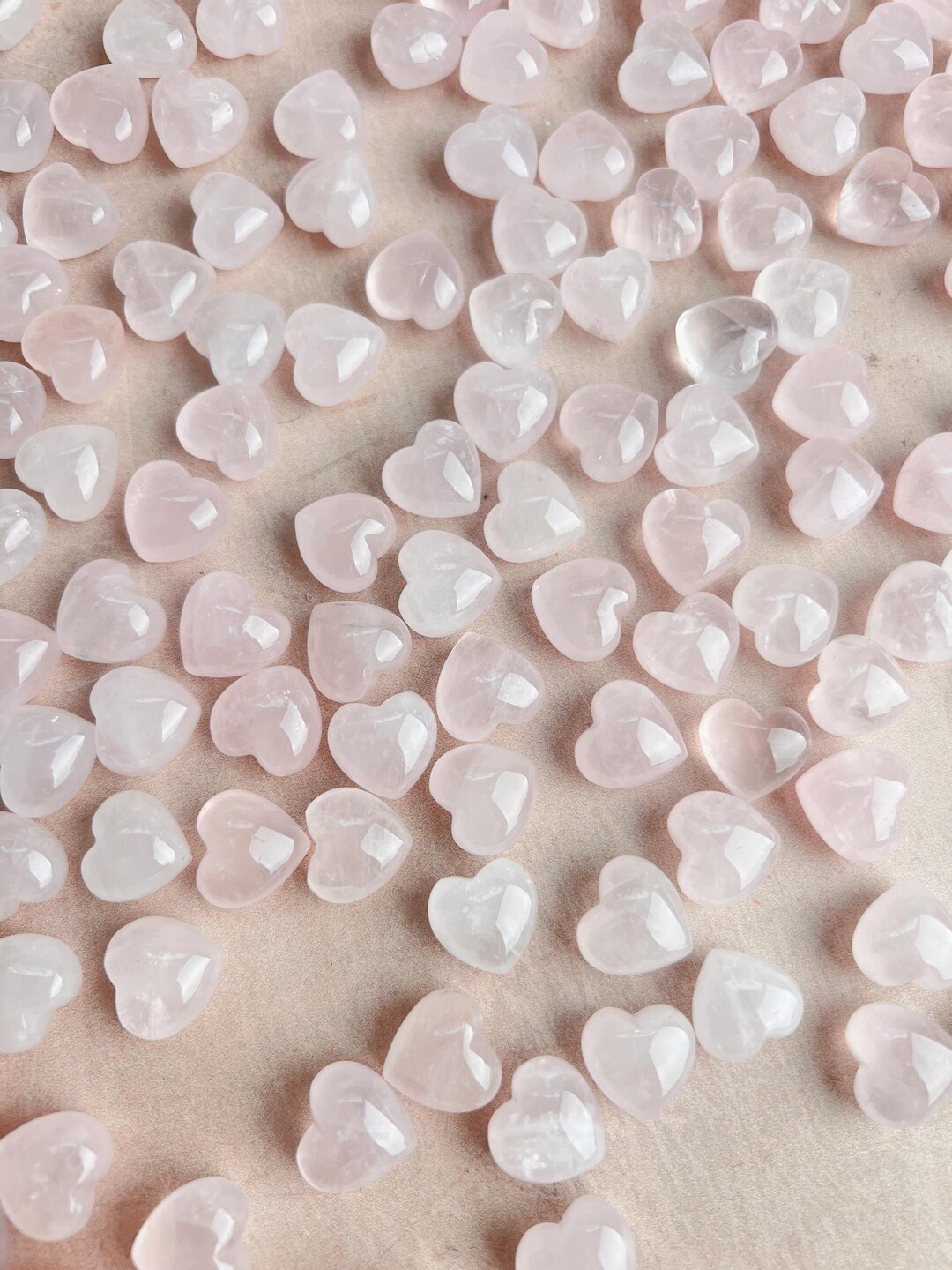 Rose Quartz Mini Heart: Hand-carved Pocket Stone of Love - Etsy