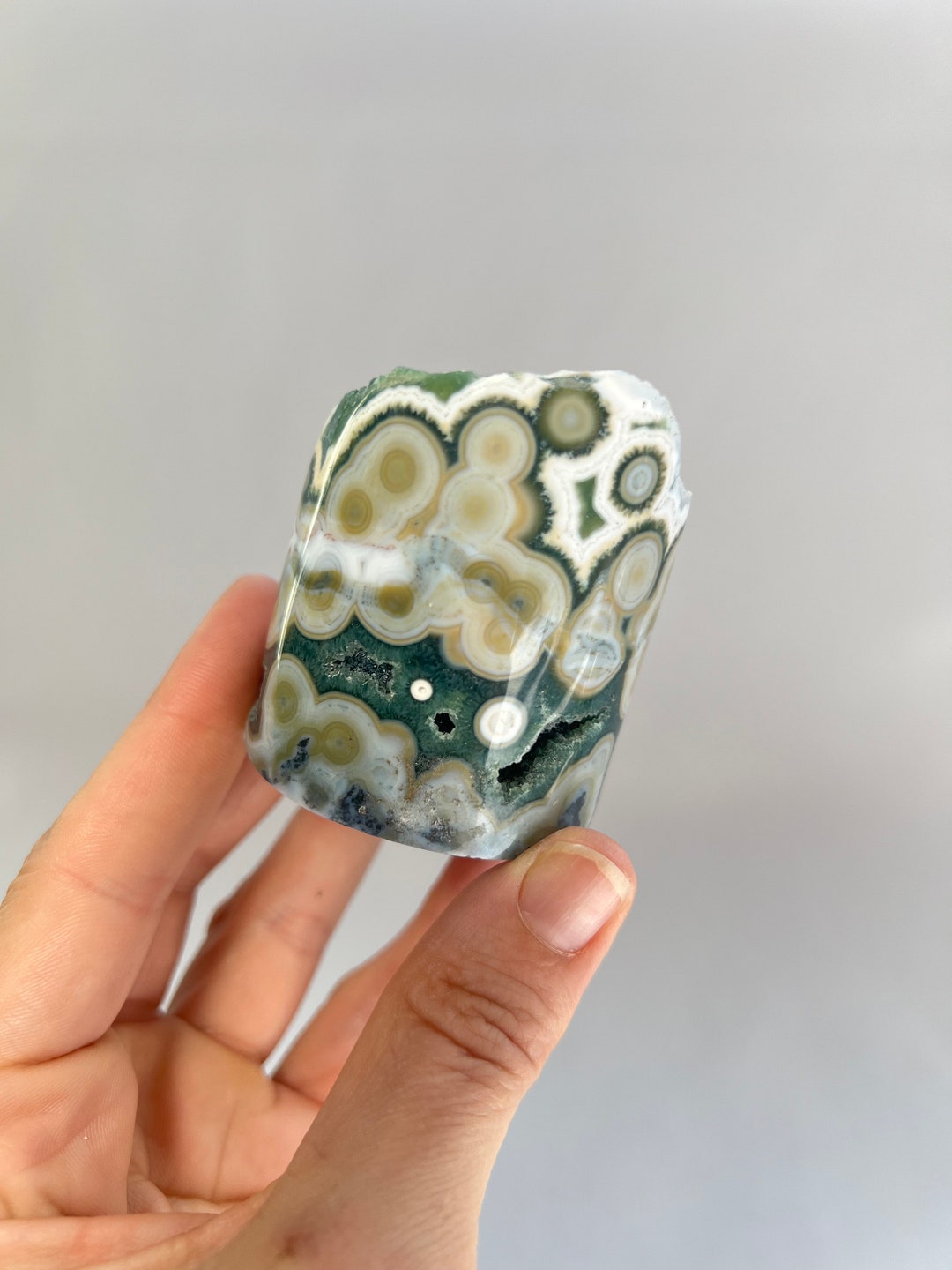 Ocean Jasper Druzy Core: Vein 8 Madagascar Crystal - Etsy