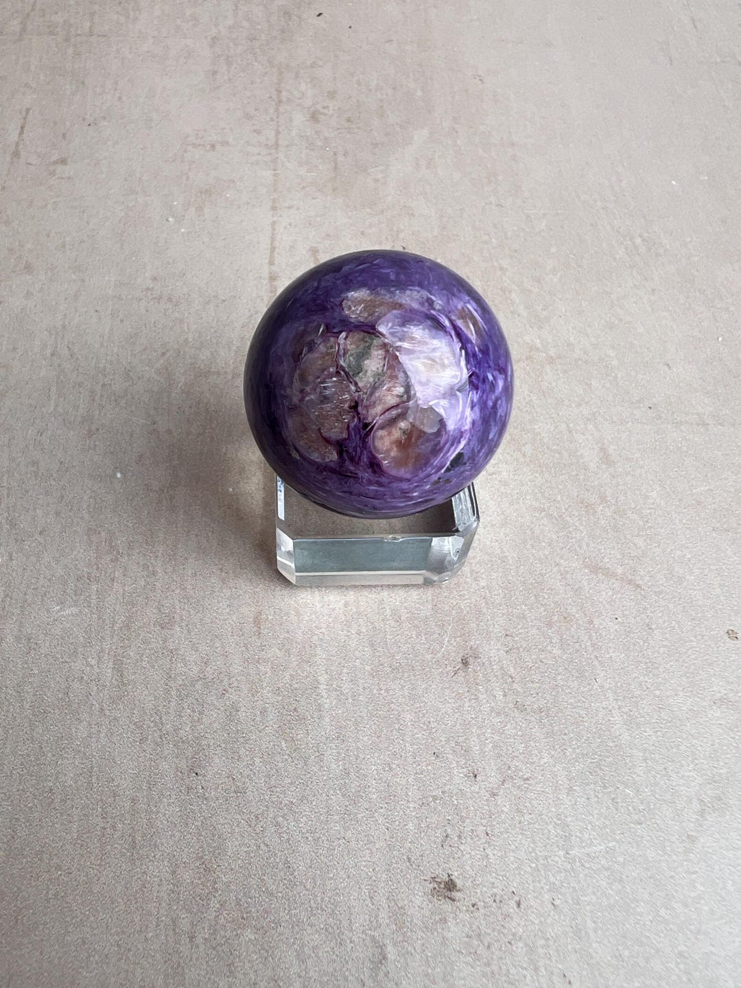 Charoite Sphere | Rare Purple Crystal Ball | High Grade AA | Intuition ...