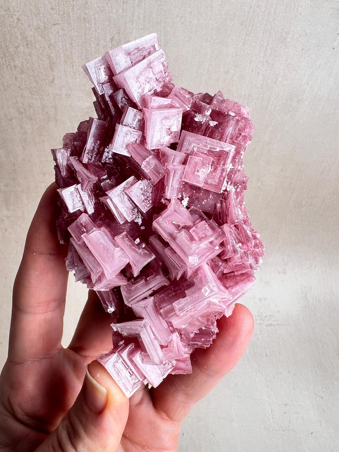 Pink Halite Crystal / Natural Salt Crystal / Searles Lake, CA H6 - Etsy