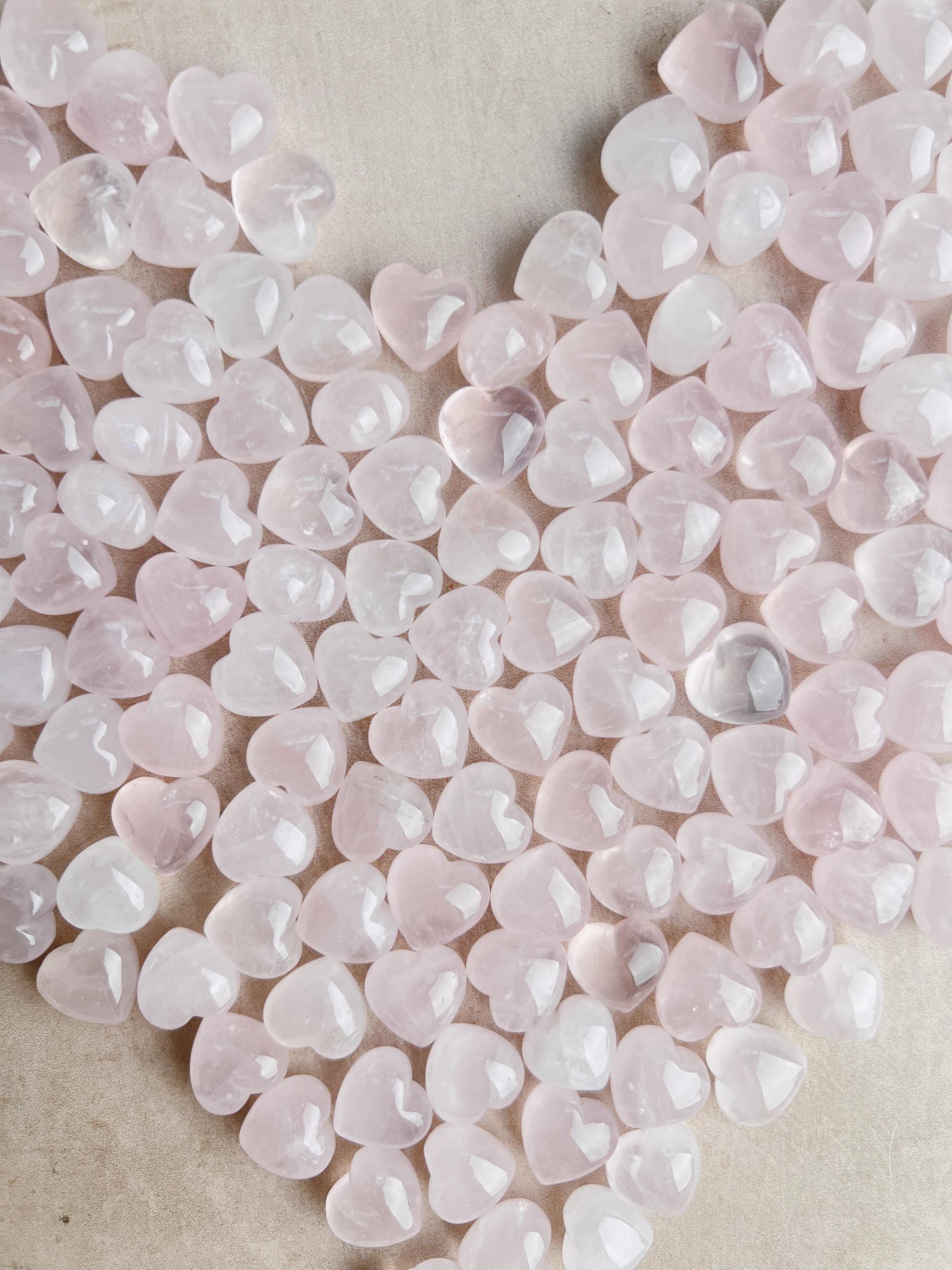 Rose Quartz Mini Heart: Hand-carved Pocket Stone of Love - Etsy