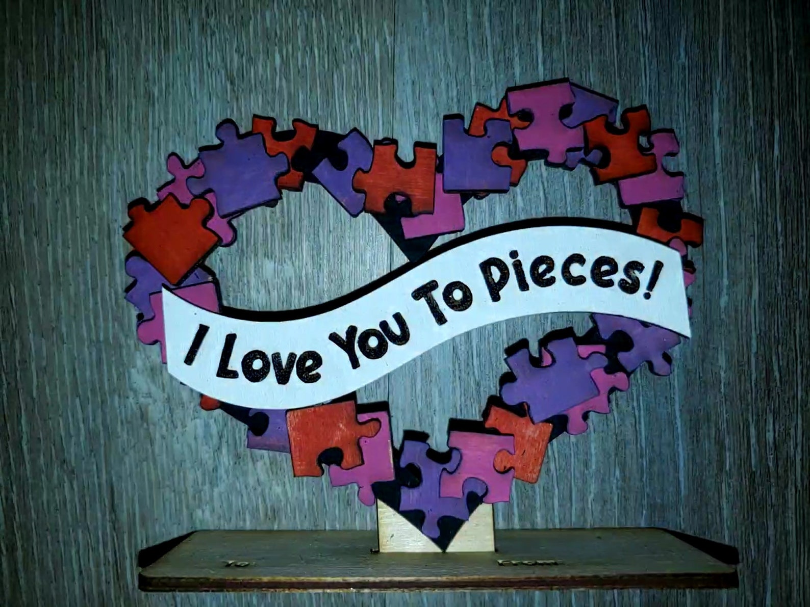 I Love You to Pieces - DIY Craft Kit - Etsy