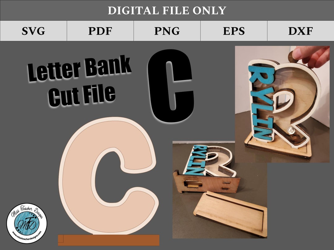 DIGITAL FILE ONLY: Letter Banks - "c" - Etsy
