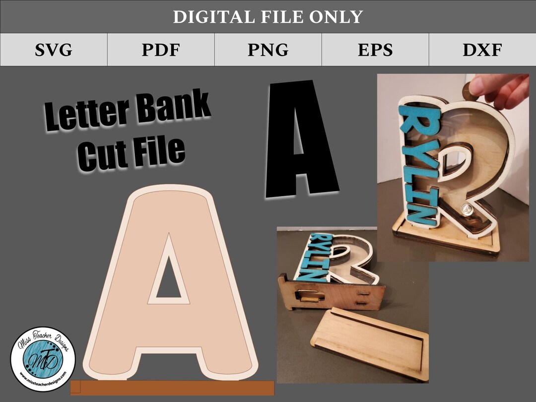 DIGITAL FILE ONLY: Letter Banks - "a" - Etsy