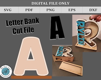DIGITAL FILE ONLY: Letter Banks r | Etsy