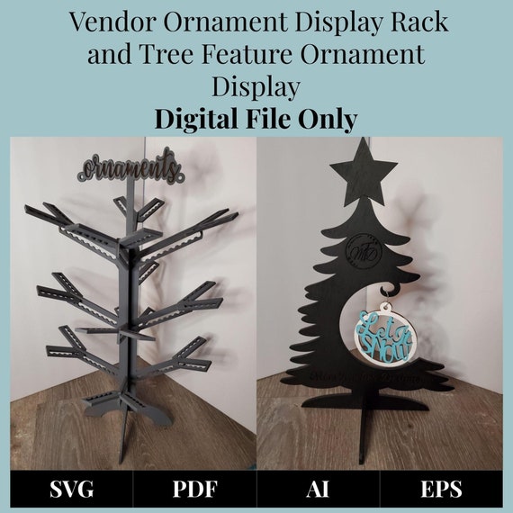Vendor Ornament Display Rack and Tree Feature Ornament Display - Etsy
