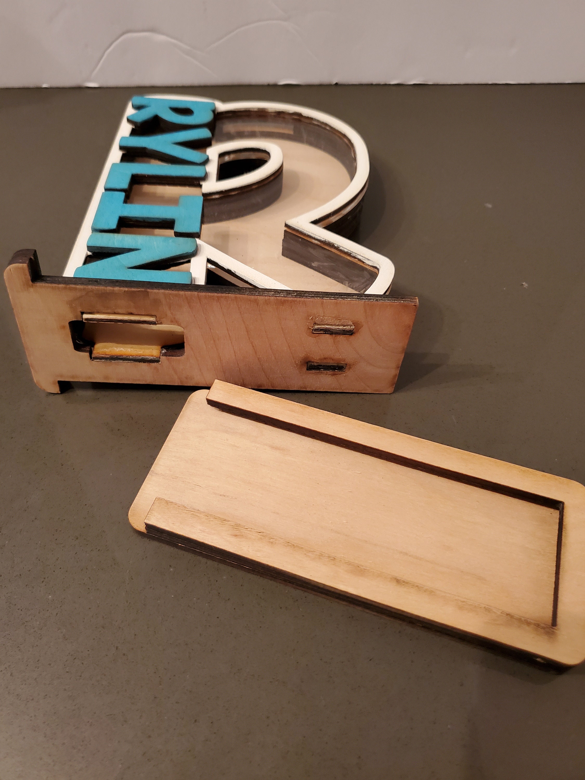 Custom Letter Banks With Sliding Base - Etsy