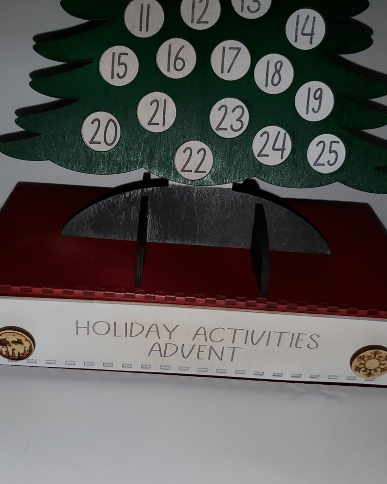 Digital File: Holiday Activity Advent Tree - Etsy