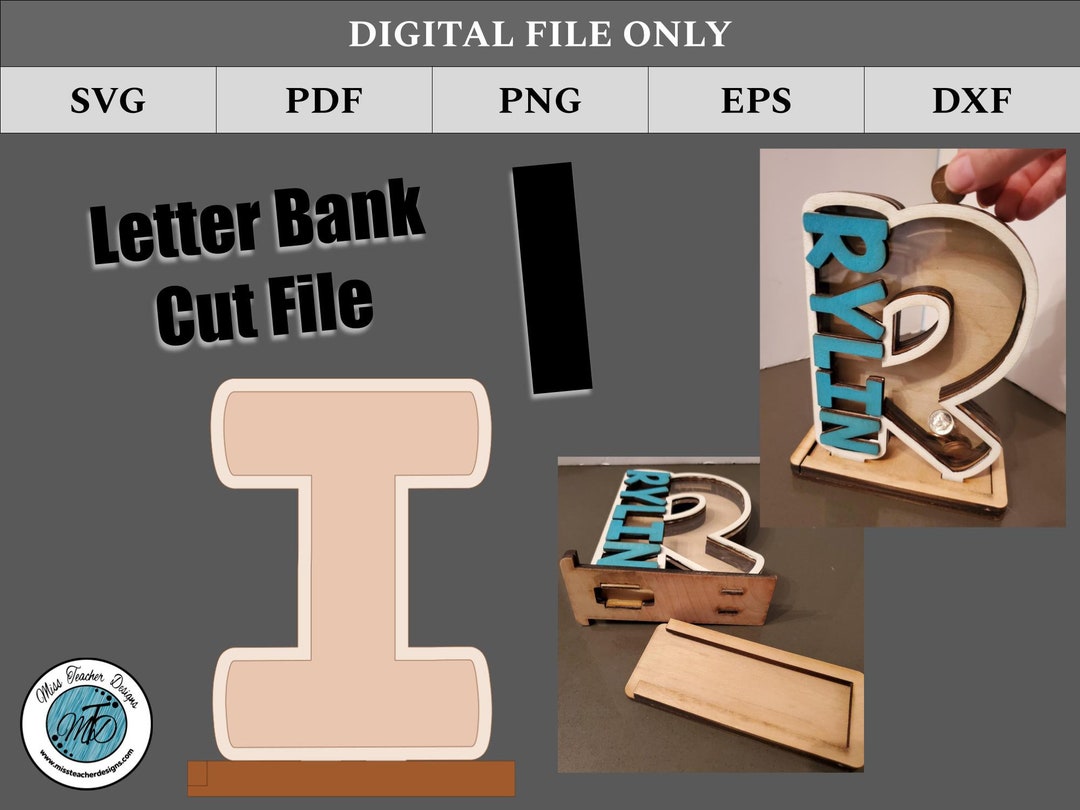DIGITAL FILE ONLY: Letter Banks - "i" - Etsy