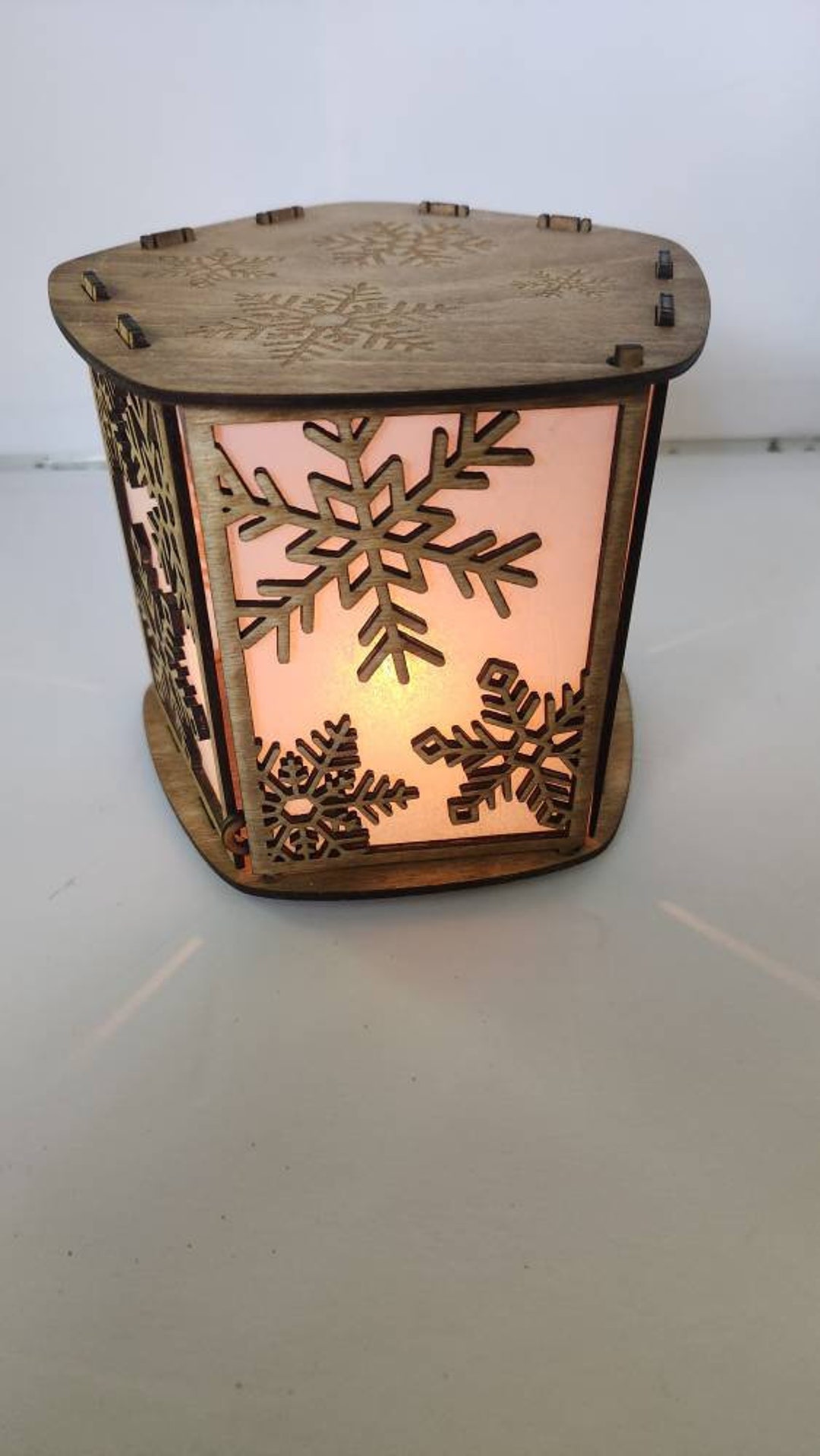Snowflake Tea Light Lanterns - Etsy