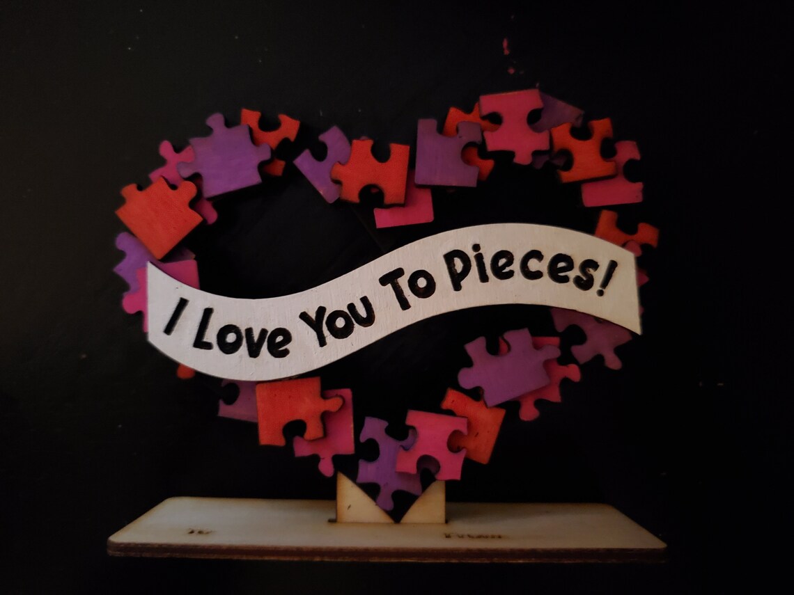 I Love You to Pieces - DIY Craft Kit - Etsy