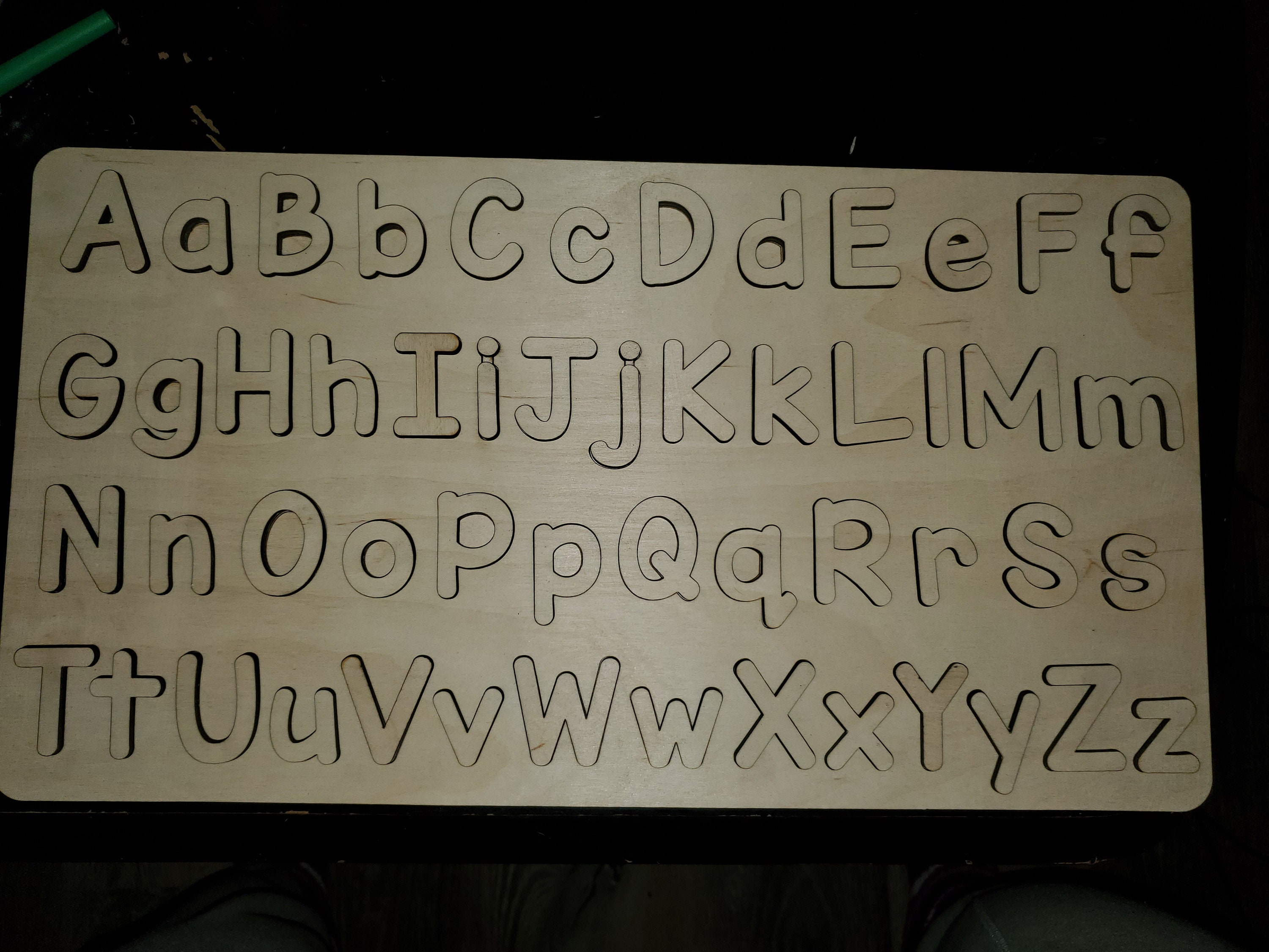 Upper and Lower Case Wood Alphabet Puzzle - Etsy