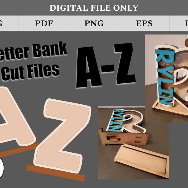 Alphabet Letter Banks - Etsy