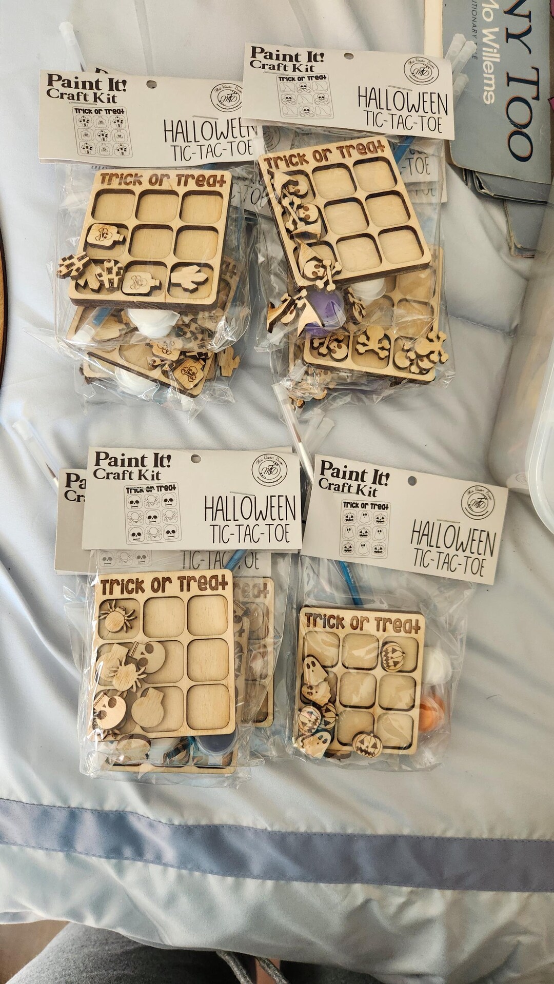 Halloween Tic Tac Toe - Paint It! Craft Kit - Etsy