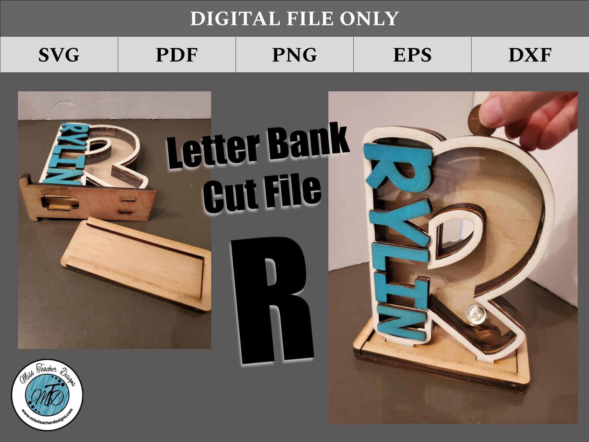 DIGITAL FILE ONLY: Letter Banks - "r" - Etsy