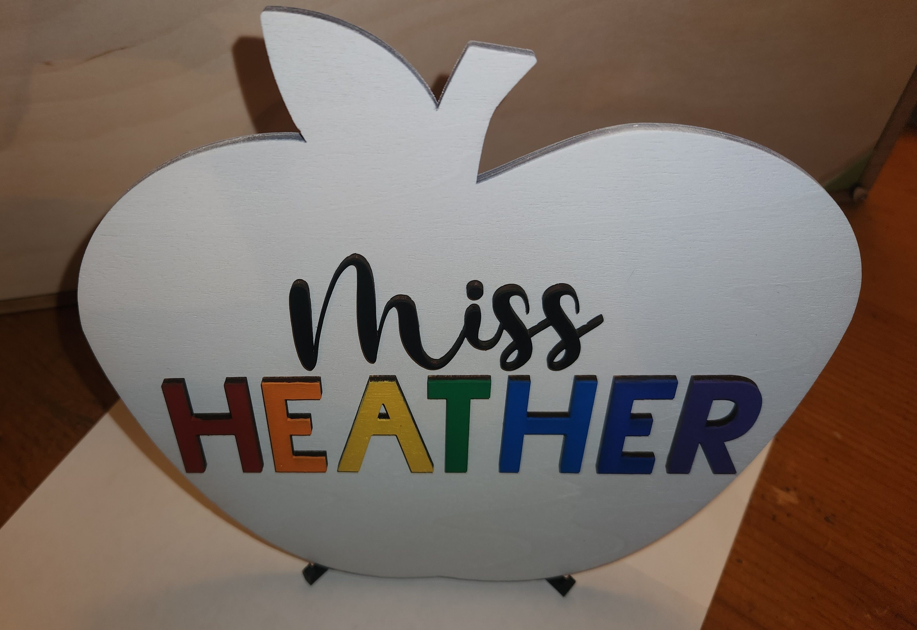 Apple Teacher Signs - Etsy