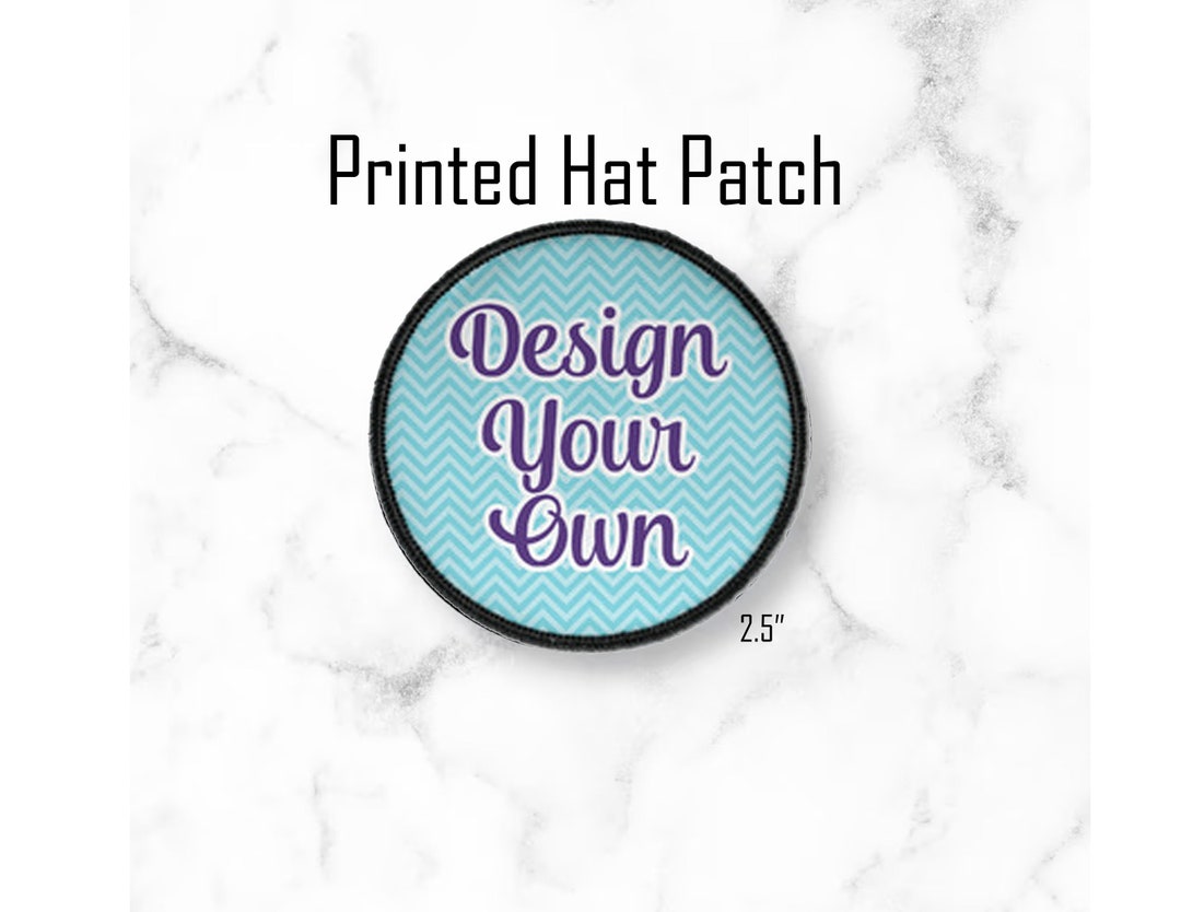 Custom Printed Hat Patches Sublimation Design Your Own - Etsy