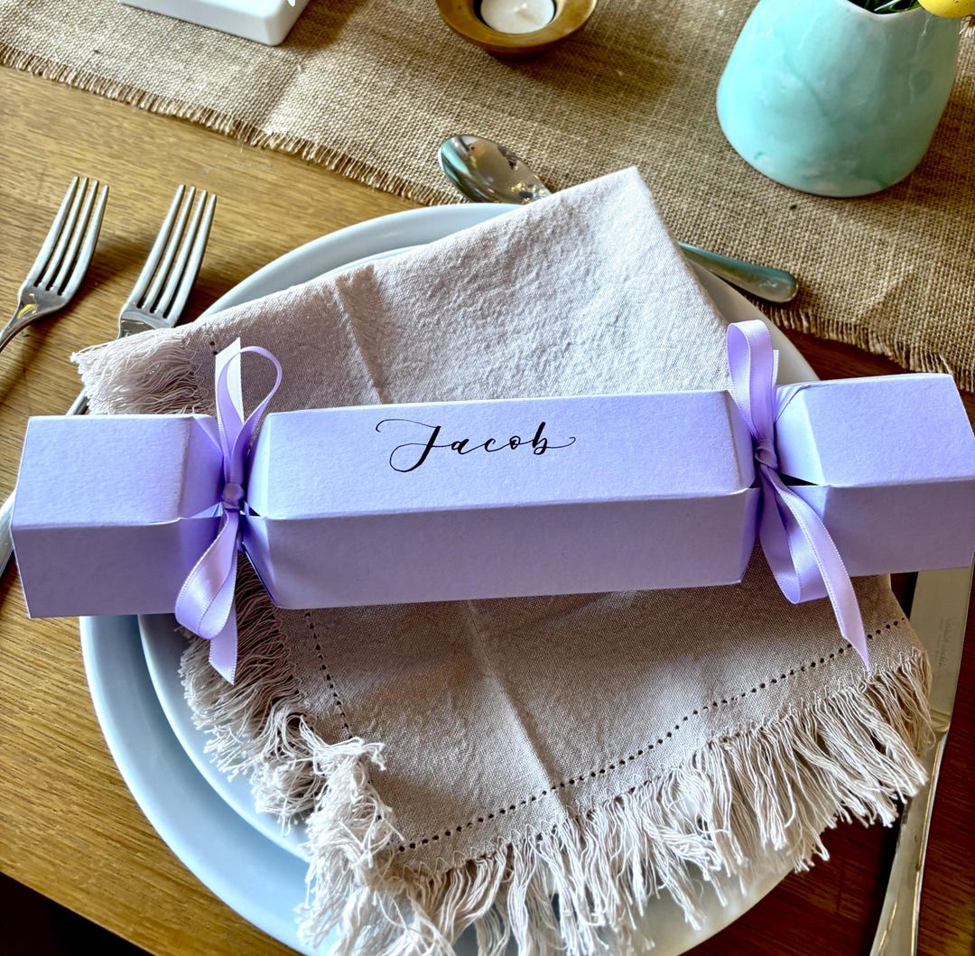 Personalised Pastel Crackers Easter Tablescaping - Etsy