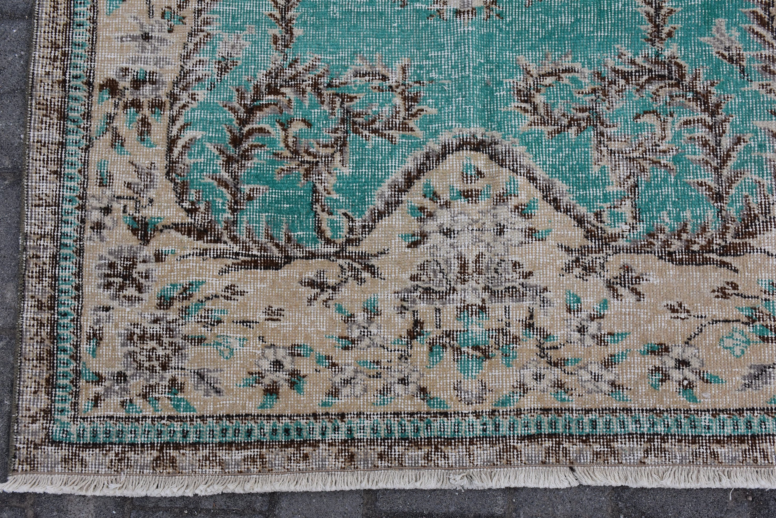 Green Rug Vintage Boho Rug Wool Rug Area Rug Turkish Rug | Etsy