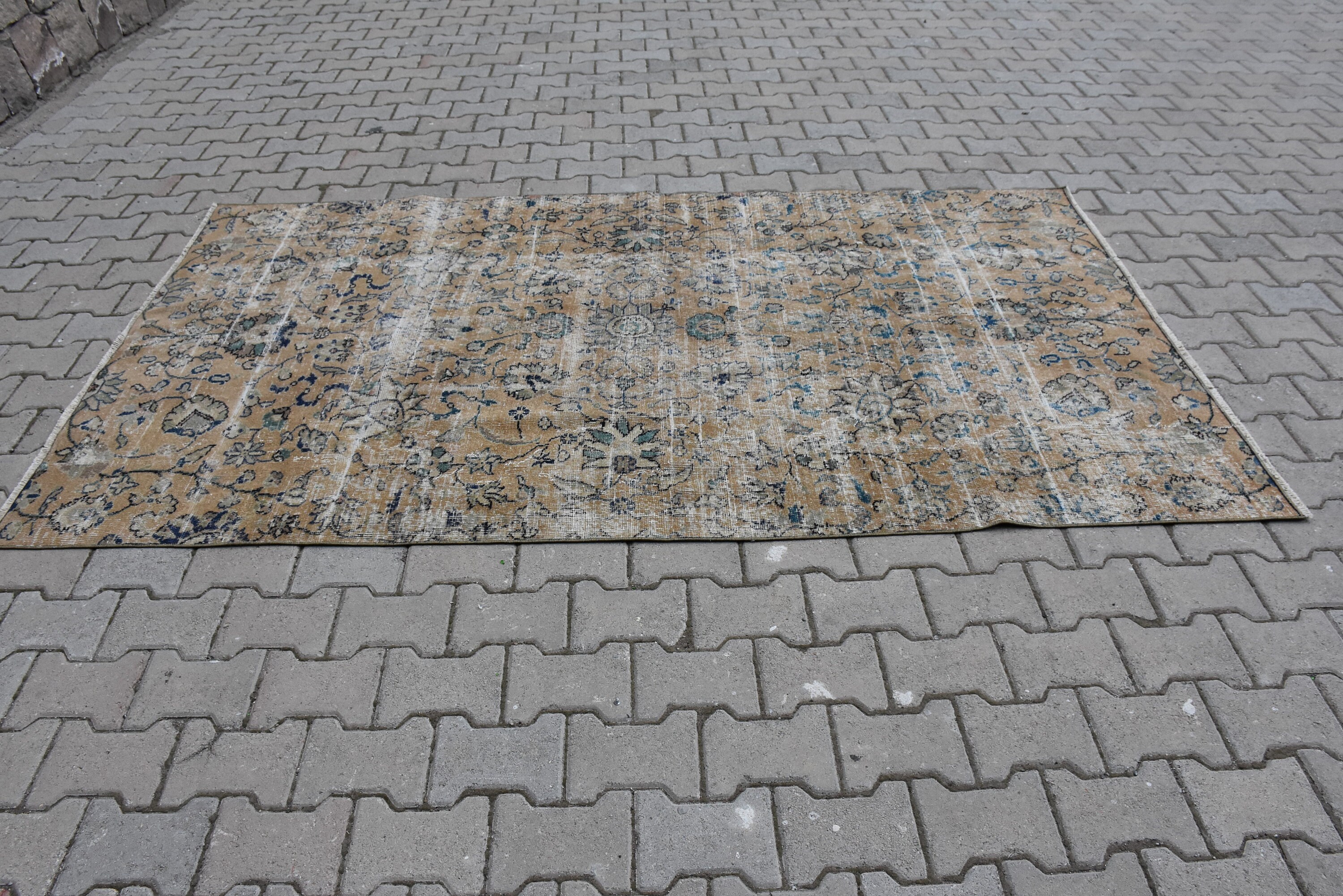 Oushak rug Turkish area rug Vintage rug Handmade wool rug | Etsy