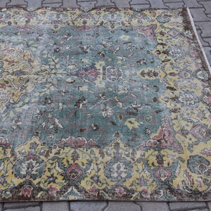 Faded Color Vintage Oversize Rug Large Size Turkish Rug 5.4 - Etsy
