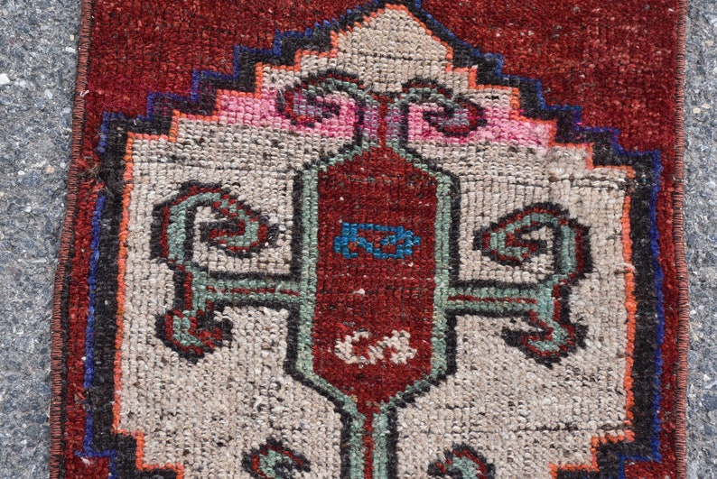 Red Area Rug, Home Decoration, Turkish Doormat, Vintage Rug, Small Rug ...