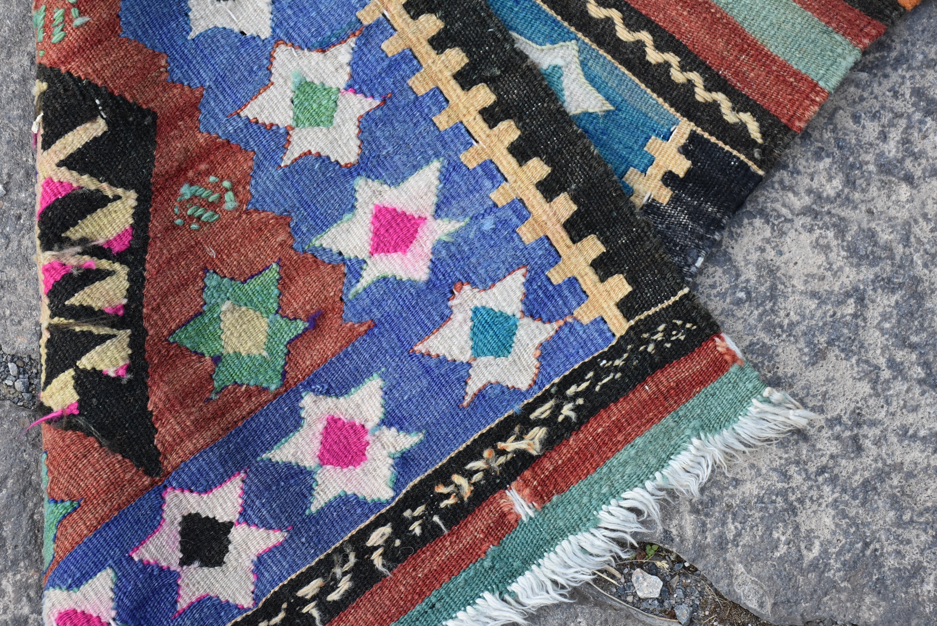 Decorative saddle bag kilim runner boho kilim rug tribal kilim | Etsy