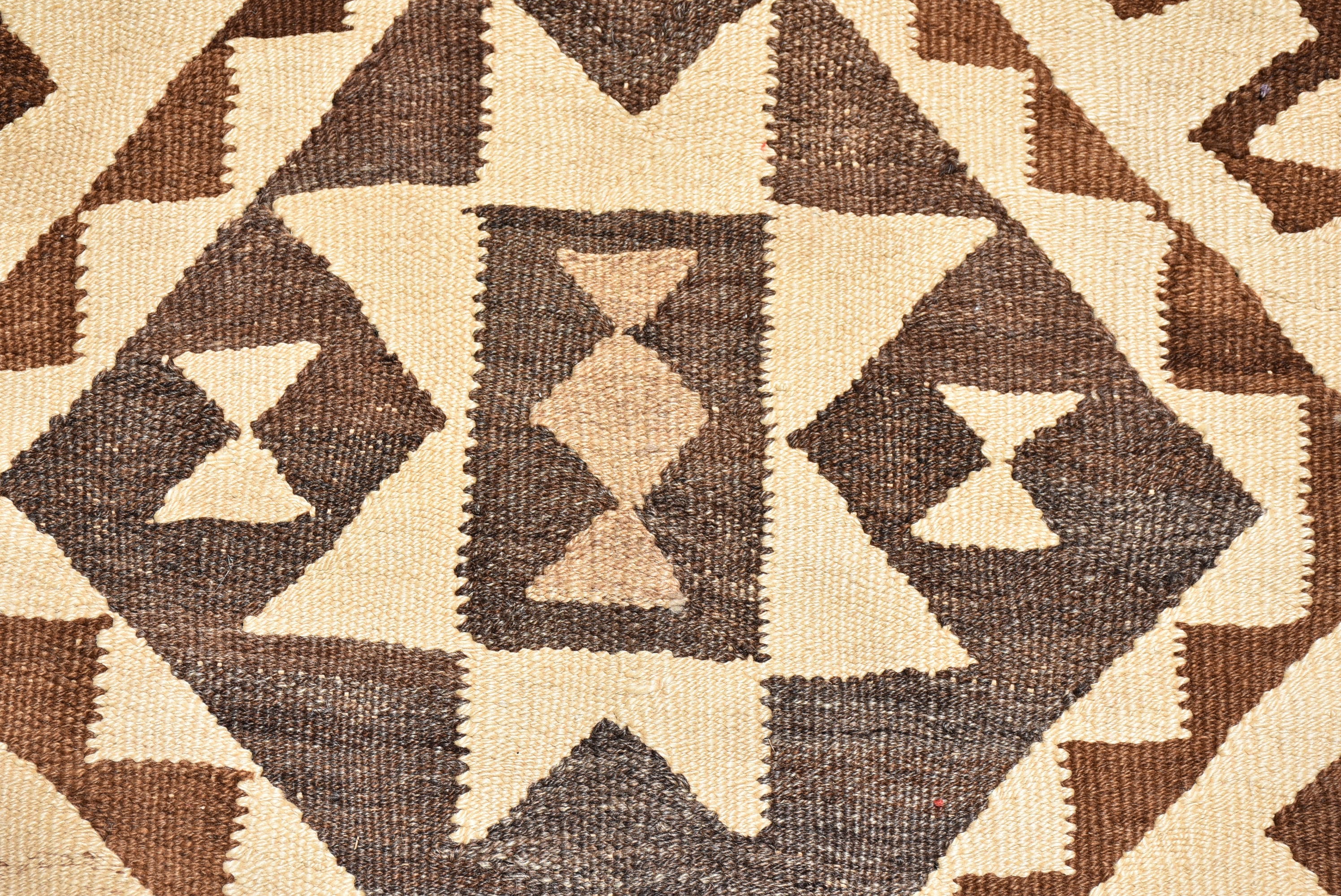 Beige and brown kilim rug Turkish vintage kilim rug Bohemian | Etsy