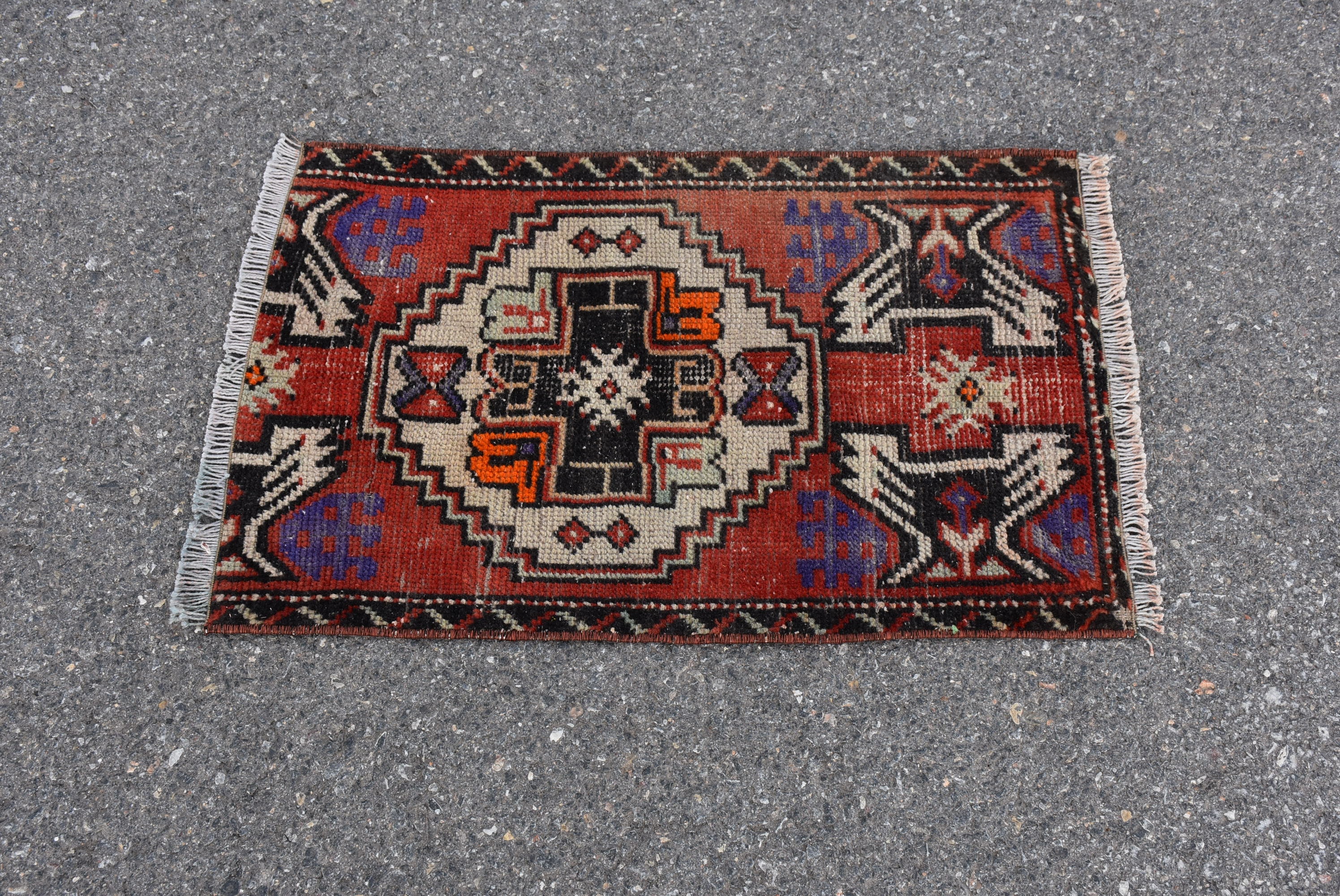 Doormat rug Turkish red rug Boho decoration rug Area rug | Etsy
