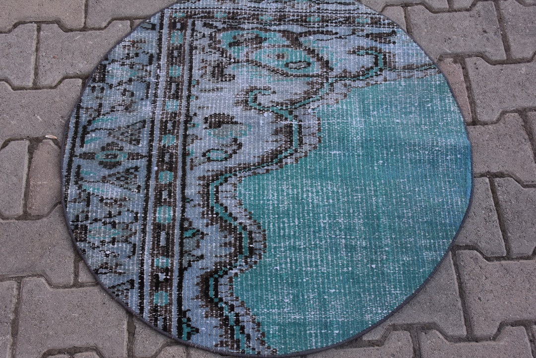 Oriental Rug, Blue Rug, Turkish Rug, Tribal Rug, Farmhouse Rug, 2.7 X 2 ...