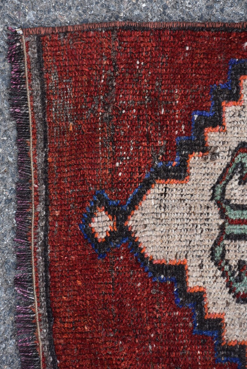 Red Area Rug, Home Decoration, Turkish Doormat, Vintage Rug, Small Rug ...