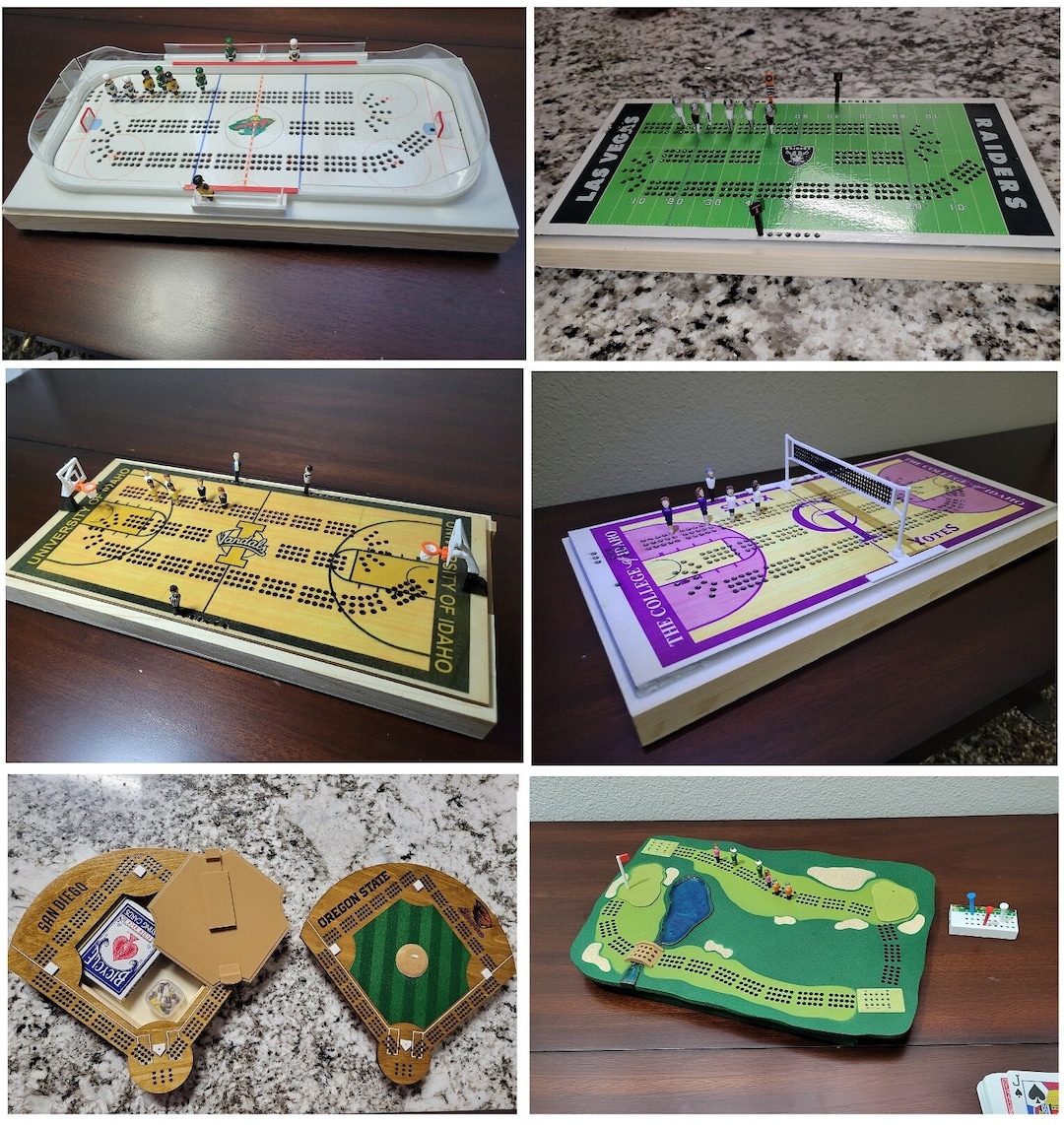 Custom Sports Cribbage Board: Any Team. Any Sport. Any Field, Rink, or ...