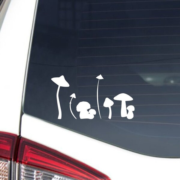 Mushroom Car Decal - Etsy