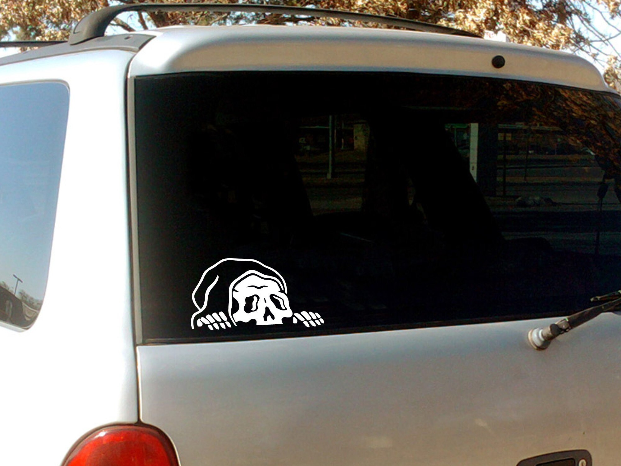 Car Stickers, Car Decals, Vinyl Decals, Grim Reaper Skeleton Sticker ...