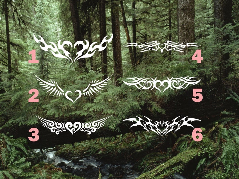 Y2k Stickers, Car Decals, Vinyl Decals, Tribal Tattoo Heart Sticker ...